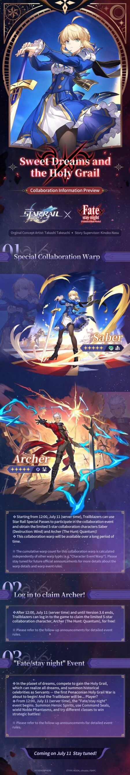 Honkai Star Rail Fate Stay Night Collaboration Details (2025)