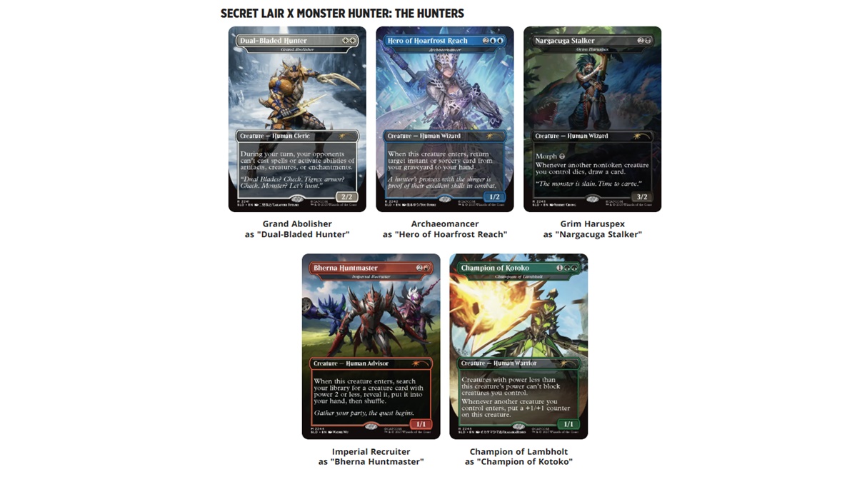 The Secret Lair x Monster Hunter: Release Date and Other Details You ...